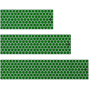 White Water Archery Green Reflective Filled Honeycomb Arrow Wraps 15 Pc Pack 10 Colors Choose Length Width (4.75)