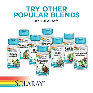 SOLARAY Circulation Blend SP-11B | Herbs & Cell Salt for Healthy Circulatory System Support | 50 Servings | 100 VegCaps