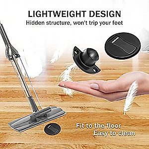 Floor Mount Magnet Door Stopper - Invisible Magnetic Door Stop, Magnets Door Stops Wall Prop Hold Open Doorstop, with 3M Adhesive No Drilling, for Home Office Bedroom Door Stop