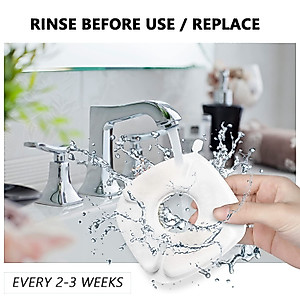 Premium Pet Fountain Filter Set,14 Pack Replacement Filters & 14 Pack Filtration System Replacement Pre-Filter Sponges for Veken 95oz and 67oz Automatic Pet Fountain Cat&Dog Water Fountain