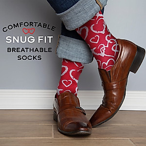 Man of Men Valentine's Day Socks - Soft Cotton, Trendy Simply Romance