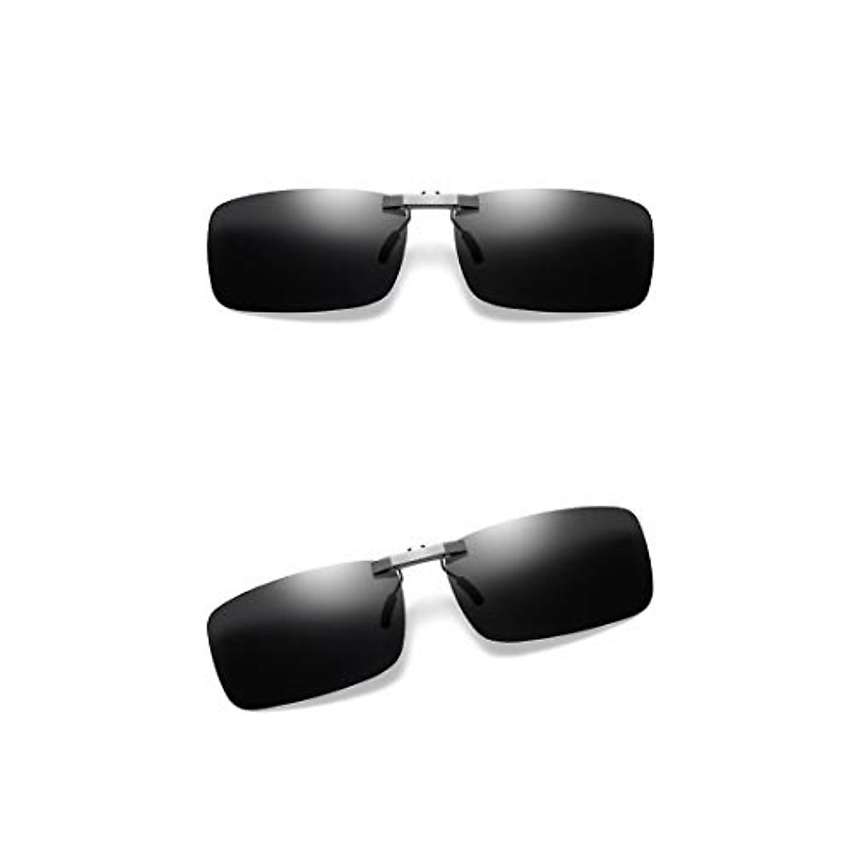 Polarized Clip On Sunglasses for Men Women Clips for Glasses Non-Flip Up for Outdoor/Driving
