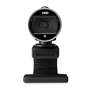 Microsoft LifeCam Cinema Webcam for Business - Black with built-in noise cancelling Microphone, Light Correction, USB Connectivity, for video calling on Microsoft Teams/Zoom, Windows 8/10/11