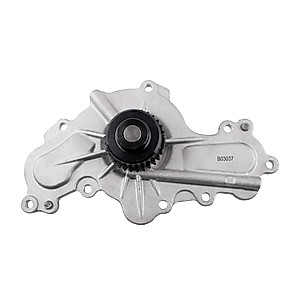 BOXI Engine Water Pump w/Double-Row Sprocke & Gasket Fit for Ford Edge Explorer Flex 2011-2019 / for Lincoln Continental MKS MKT MKX MKZ 2011-2019 / V6 3.5L 3.7L / Replace# 252-955 19326227