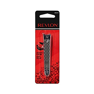 Nail Clipper by Revlon, Nail Care Tools, Curved Blade & Foldaway Nail File for Trimming & Grooming, Easy to Use (Pack of 1)