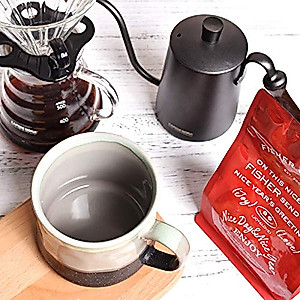 Bosmarlin Large Ceramic Coffee Mug, Big Tea Cup, 7 Colors to Choose, 21 Oz, Dishwasher and Microwave Safe, 1 PCS… (Grey)