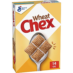 Chex Wheat Breakfast Cereal, Made with Whole Grain, Homemade Chex Mix Ingredient, 14 OZ