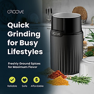Electric Grinder, Large Capacity 30,000 RPM Herb Grinder – Adjustable Coarse to Fine Electric Spice Grinder, Stainless Steel, One-Button Start, for Herbs, Spices, Coffee & More
