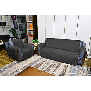 RBSC Home 23 Inch Recliner Cover - 100% Waterproof Slipcovers Anti-slip Small Recliner Slipcovers for Pets,Baby, Dogs,Cats and Kids,Washable Protector(23" black)