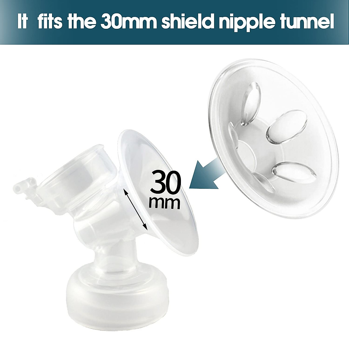 begical Flange Massage Cushion 23mm Compatible with Philips Avent Breastpump 30mm and ameda 30.5 Shields/Flanges,Replace Flange Insert or Avent SCF332/SCF334/SCF330 Cushion Parts/Accessories