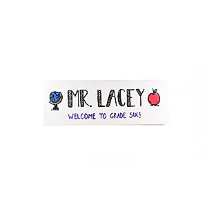 Dry Erase Name Tent Table Cards 8.5" x 3" (30 Pack) Reusable Name Cards, Classroom Name Tags, Wedding Guest Name Tents