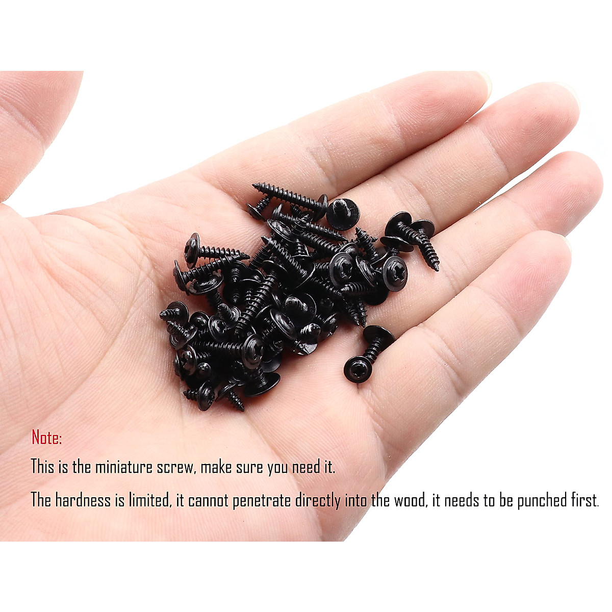 LBY 900pcs M2.3 M2.6 M3 Truss Head Self Tapping Screws, Wafer Head Screws, Pan Head with Washer Screw 9 Sizes Self Tapping Screws Assortment Kit, Carbon Steel (Blacking)