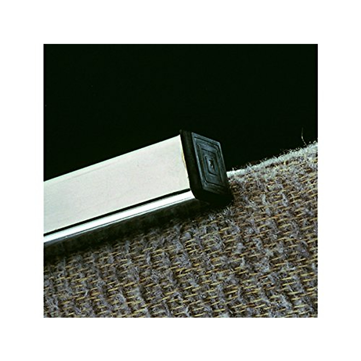 Caplugs 99394964 Plastic Finishing Plug for Square Tubing. FP-241, PE-LD, to Plug Square Tube Size 1.50 to fit .120 (11 Ga.)", Black (Pack of 40)