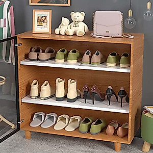 Closet Shelves Organizer Expendable Closet Tension Shelves Heavy Duty Metal DIY Storage Organizer Shelf for Cabinet Wardrobe Cupboard Kitchen Bedroom,2pack