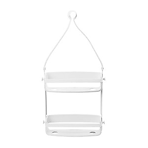 Umbra Flex Hanging Shower Caddy, Bathtub Shelf and Bathroom Organizer, White
