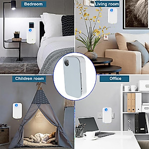 Ion Air purifiers for Home Plug in,Plug in Air Ionizers for Home Portable and Quiet Ionic Air Purifier for Bedroom Toilet Office Kitchen and Pets (2pack)