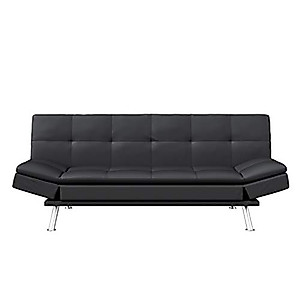Serta Nelson Convertible Sofa Bed, Black