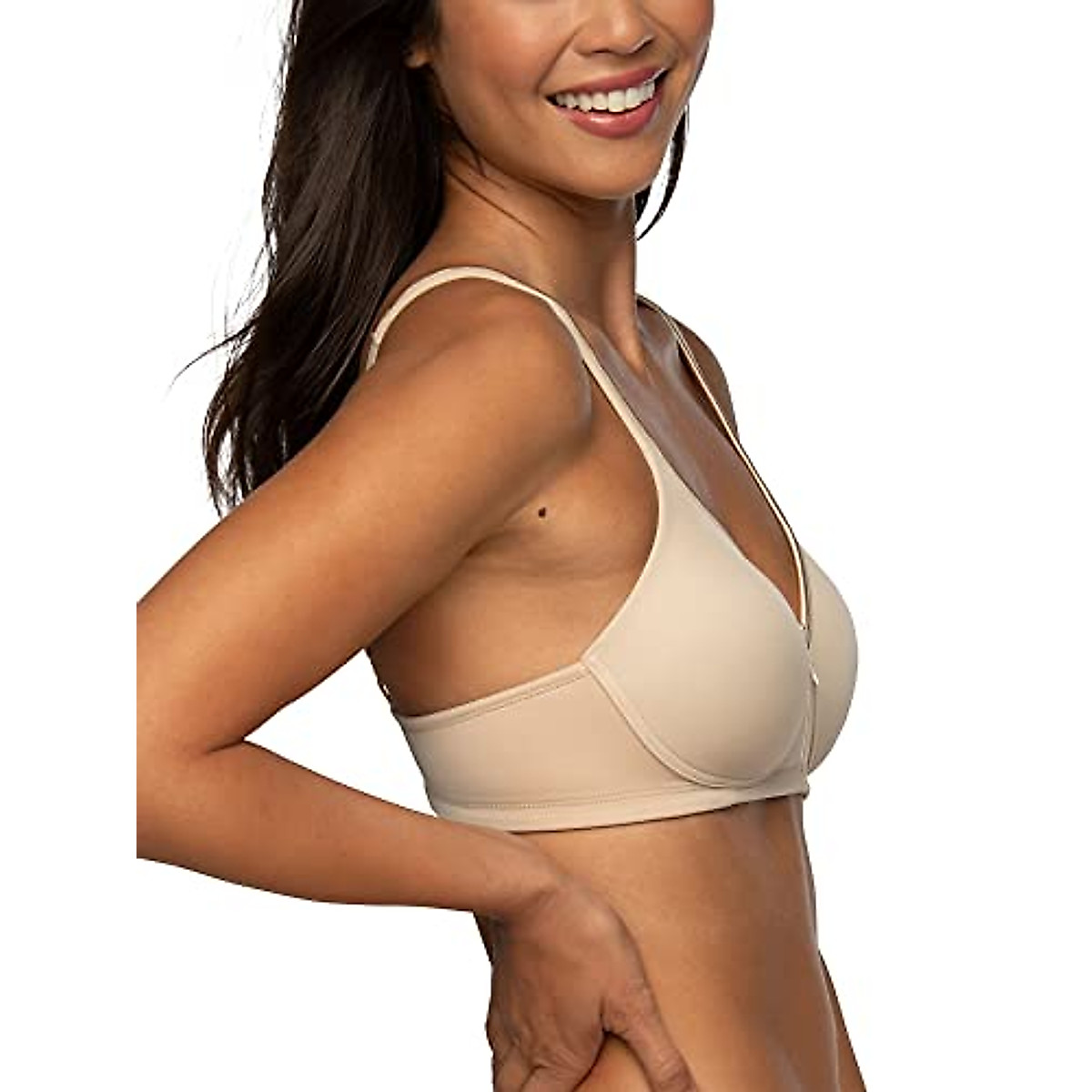 Vanity Fair Womens Body Caress Convertible Wirefree Contour Bra #72335 Bra,Damask Neutral,36B