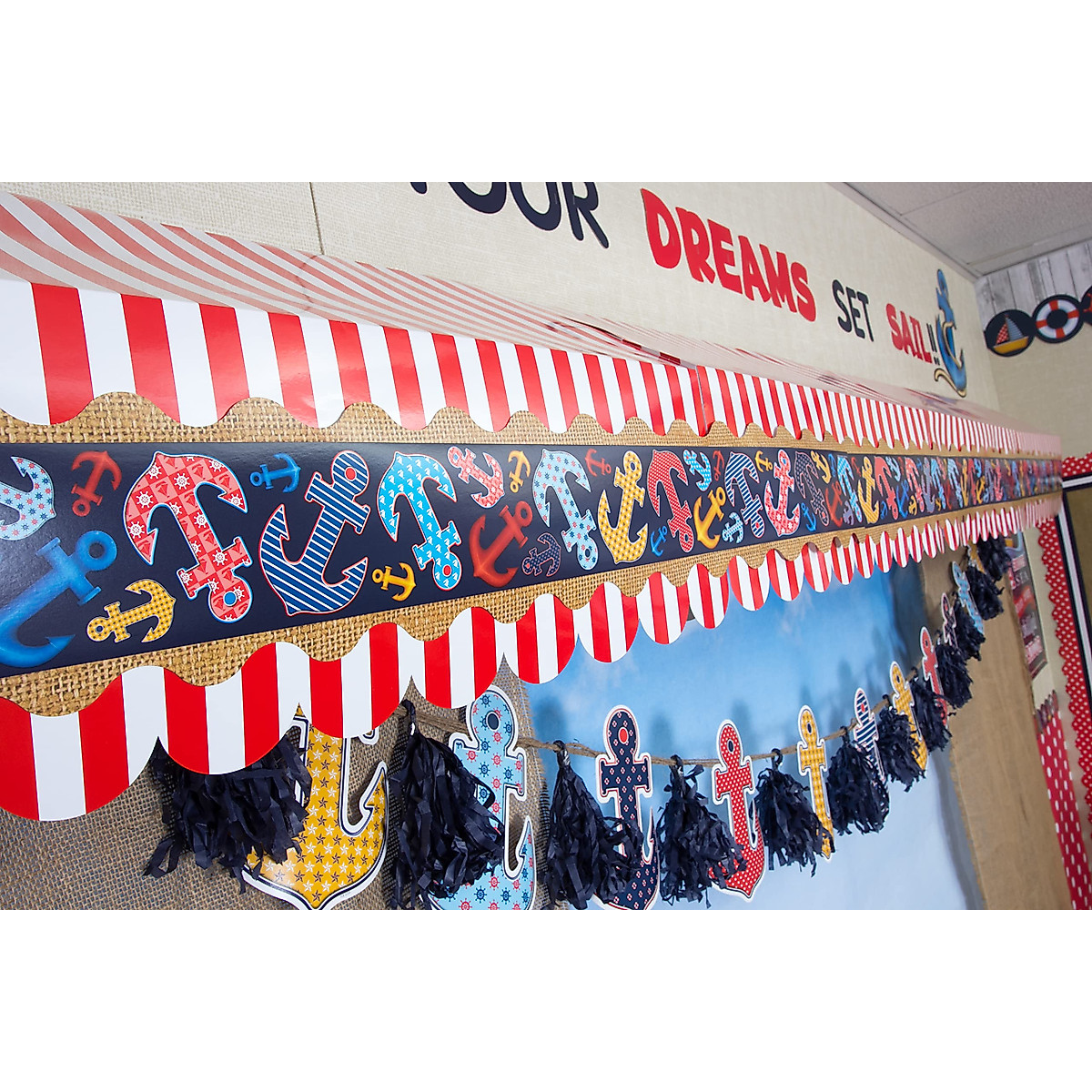 Teacher Created Resources Anchors Straight Border Trim (5476)