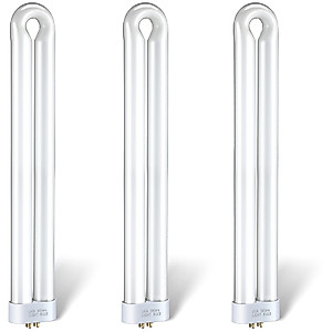 Kittmip BF-150 Replacement Bulbs, 12inch FUL 40W-BL Compatible with Flowtron BK-40, BK-80D, FC-7800, FC-8800, U Shaped Insect Attracting Lamp with Square 4-Pin Base(3 Pack, 40W)