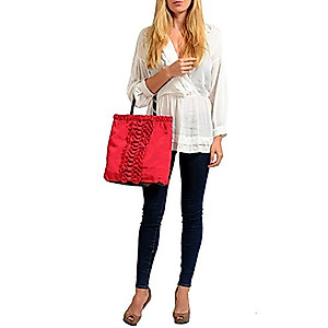 Red Valentino Women's True Red Bows Decorated Tote Shoulder Bag