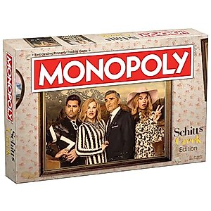 Monopoly Schitt's Creek | Game Tokens Include Bebe Crow, Patrick's Guitar, Rosebud Motel Key & More | Officially Licensed and Collectible Monopoly Game Based on Award Winning Series Schitt's Creek