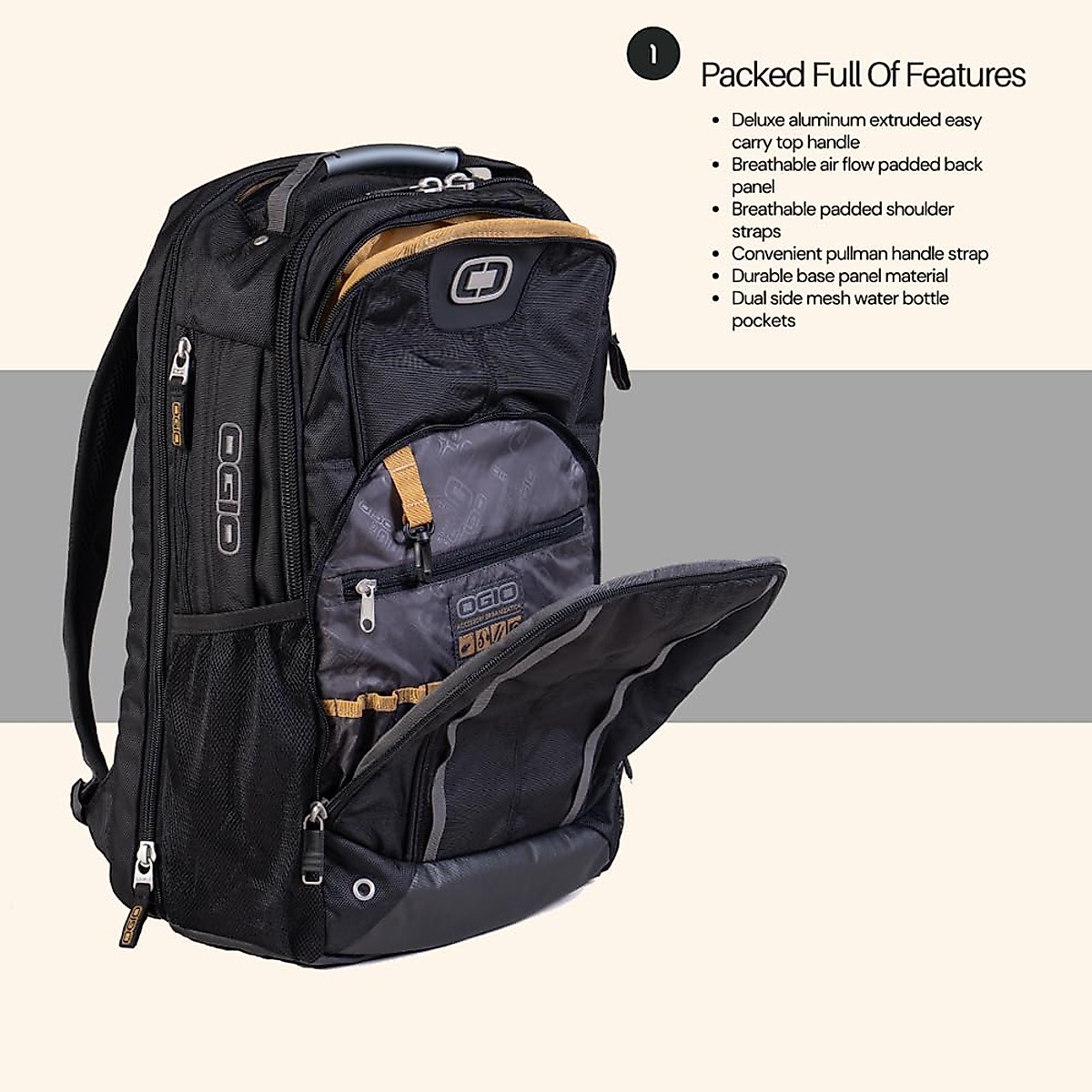 OGIO Axle 17" Laptop Backpack - Black