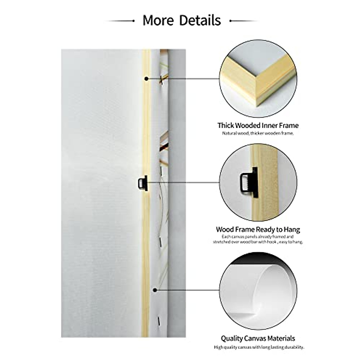 Wall Art Decor Poster Painting On Canvas Print Pictures 5 Pieces Moraine Lake And Mountain Range Sunset Canadian Rocky Mountains Landscape Framed Picture For Home Decoration Living Room Artwork