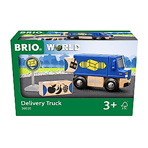 BRIO World – 36020 Delivery Truck | Train Set Accessory Toy for Kids Age 3 Years and Up