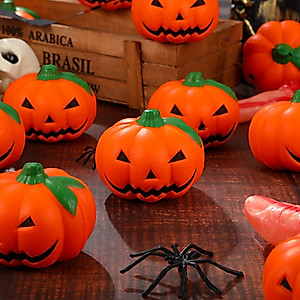 25 Pieces Halloween Pumpkin Stress Balls Stress Relief Balls Pumpkin Stress Foam Balls Mini Foam Stress Ball for Party Decoration Supplies School Carnival Reward