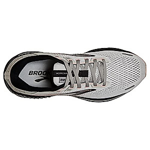 Brooks Women's Adrenaline GTS 22 Supportive Running Shoe - Grey/Rose/Black - 8 Medium