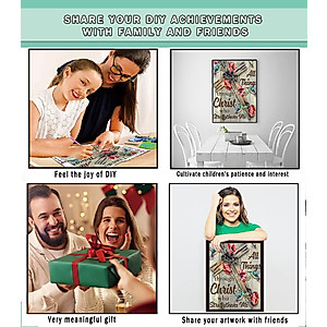 Christ Diamond Painting Kits for Adults,5D Diamond Art Kits for Adults Beginner,DIY Full Drill Diamond Dots Paintings with Diamonds Gem Art and Crafts for Adults Home Wall Decor, Crucifix 12x16in