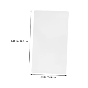 SOESFOUFU 10pcs Board 3D Drawing Paper Templates 3D Printing Pen Mat Drawing Board for 3D Printing Pen Basic Template Drawing Tool 3D Pen Graffiti Pad 3D Pen Pad PVC White