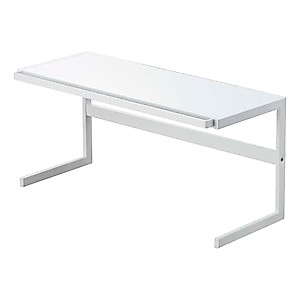 Yamazaki Home Tower Expandable Support Rack - Kitchen Storage Shelf Organizer - Large - Steel