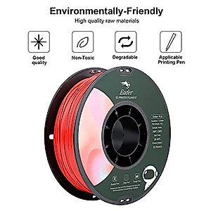 Official Creality 3D Capricorn XS Series Bowden Tube, PTFE Bowden Tube (2 Meters) with 4Pcs PC4-M6 Fittings and 4Pcs PC4-M10 Fittings for 3D Printer 1.75mm Filament with 1 Red Filament