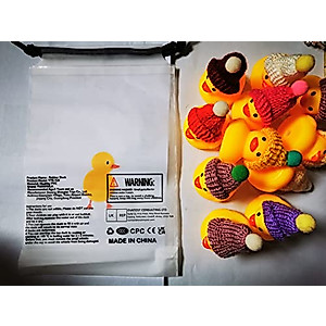 Rubber Duck Bath Duck Toys for Toddlers Boys Girls,Christmas Duck Toys in Bulk Baby Shower Duck Decorations Party Favors Stocking Stuffers