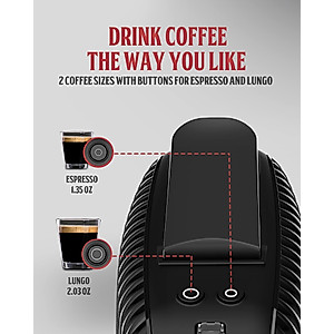 Milk Frother, Electric Milk frother and Steamer for Frothing and Heating Milk, 4 IN 1 Multifunction Milk Frother for Hot & Cold Froth, Auto-off & Easy Cleaning, Gretess, Black, JC-A1B