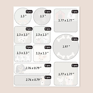 Large Name Labels for Kids (33) - Custom Stickers for Daycare and School Supplies - Durable, Waterproof Stickers for Water Bottles, Lunch Boxes, and More with Unique Designs - Dog