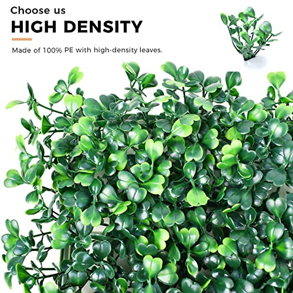 LHY 12 Pcs Grass Wall Backdrop, 20"x20" Boxwood Panels, UV-Proof Greenery Wall Panels Green Wall Panels Boxwood Hedge Wall Grass Backdrop Wall Outdoor Indoor, Backyard/Garden/Fence/Wedding Decor