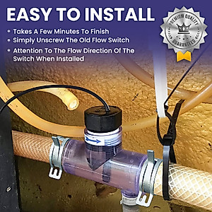 2560-040 Flow Switch Replacement Part Kit for Sundance Spas and Jacuzzi Hot Tub, Complete Assembly Flow Switch Replaces