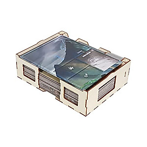 The Broken Token Game Organizer Compatible with Spirit Island - Wooden Game Organizing Box with Multiple Trays