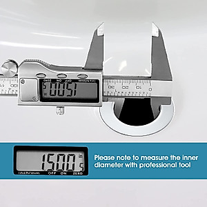 CNSZNAT Hair Catcher Shower Drain, Bathtub Drain Cover, Deep Stainless Steel Sink Strainer for Bathroom Sink Bathtub Shower Floor Drain, Fit Hole Size from 1.25" to 2.17"(3-Pack)