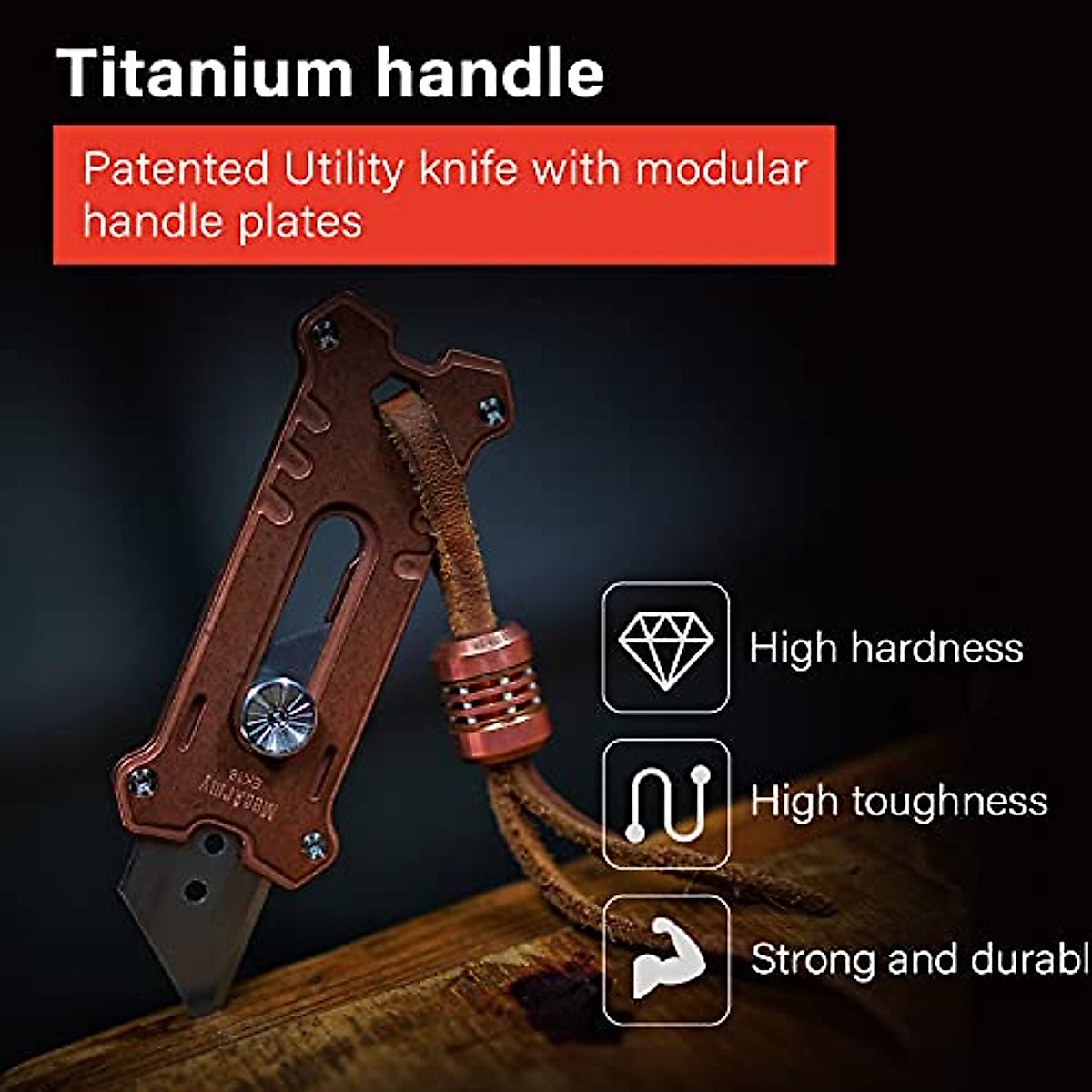 MecArmy EK16 Mini Titanium / Copper Utility Knife (Copper)