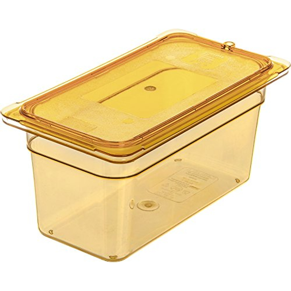 Carlisle FoodService Products 3086213 StorPlus High-Heat Third-Size Food Pan, 5.7 qt. Capacity, 12-3/4 x 7 x 6", Amber (Case of 6)