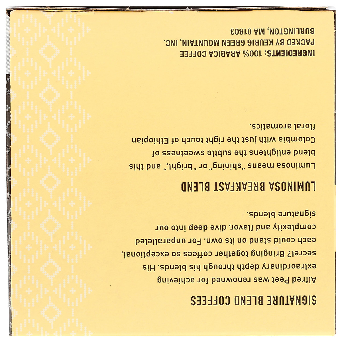 Peet's Coffee Colombia Luminosa Light Roast Coffee K-Cup Coffee Pods (10 Count)