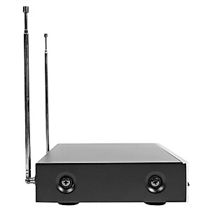Rockville RWM1202VH VHF Wireless Dual HandHeld Microphone System/Metal Receiver