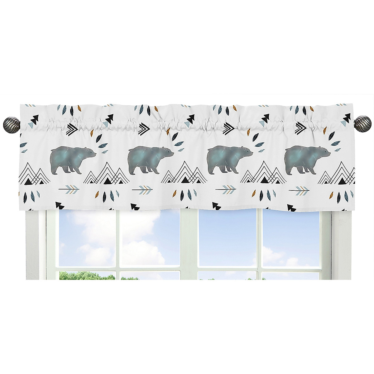 Sweet Jojo Designs Bear Mountain Watercolor Baby Boy Crib Bedding Set 11 Pieces