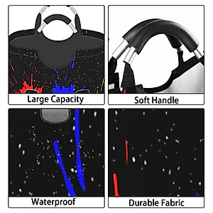 Gbuzozie Game Joystick Laundry Hamper Storage Basket Toys Clothes Organizer Bin For Home Bathroom Bedroom Dorm Nursery, 52l