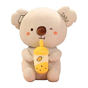Stuffed Animal Koala Plush Toy Anime Koala Kawaii Toy (Grey 13.7Inches) Soft Stuffed Hug Pillow Plush Toys Gifts for Kids for Boys Girls