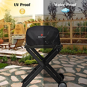 Grill Cover Fits for Ninja OG701 Woodfire Outdoor Grill, Fits Electric Ninja OG751 Woodfire Pro Smoker Portable BBQ Grill Travel-600D Heavy Duty Weather Resistant Cover